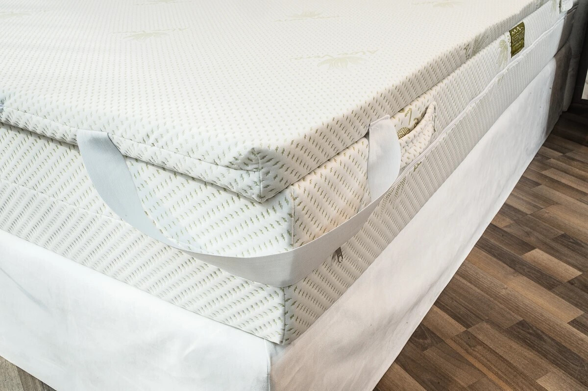 Protector saltea Alpha Foam Memory Foam Classic 100x200x5 cm cu husă ...