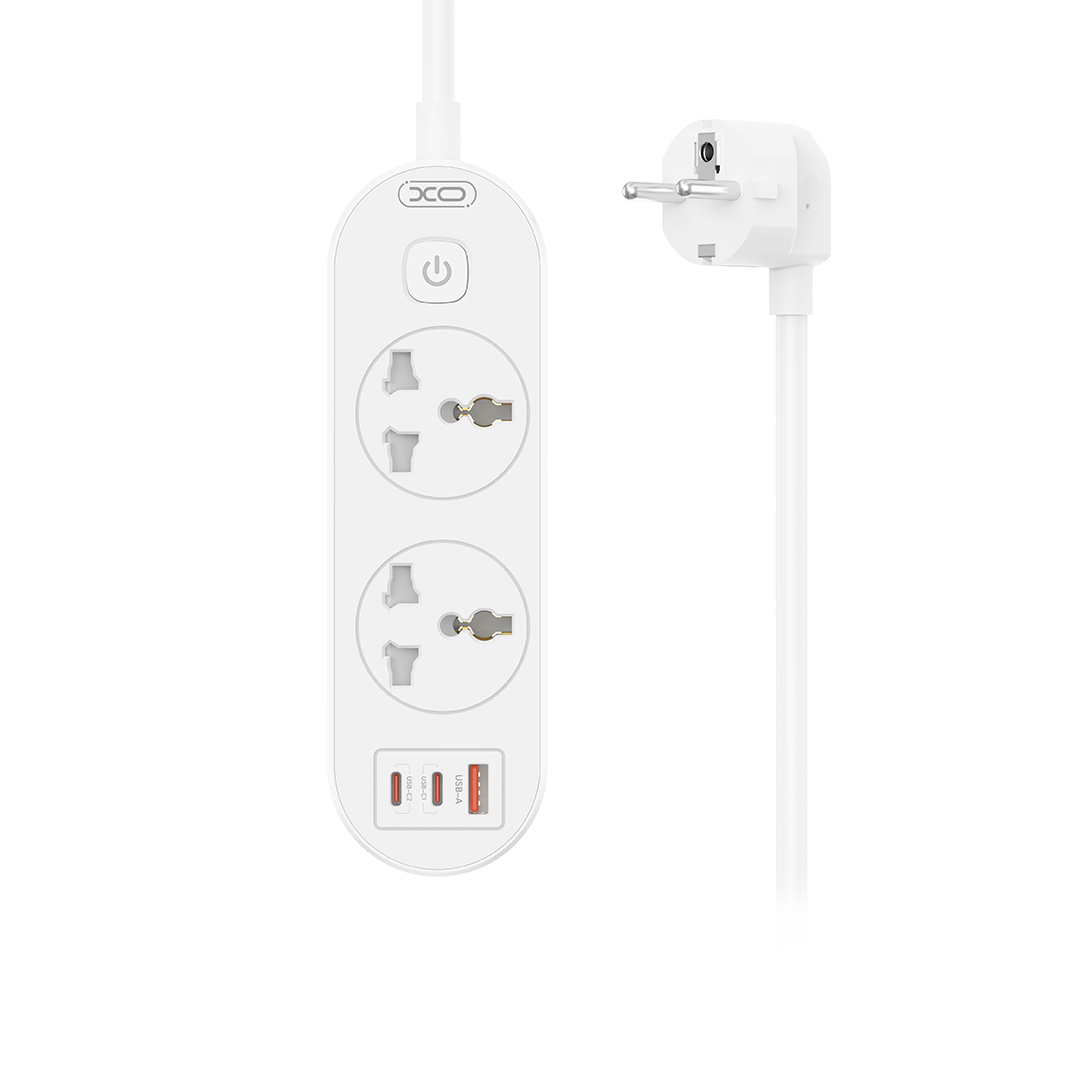 XO Πολύπριζο 2 Θέσεων με 1 USB-A, Διακόπτη και Καλώδιο 1.5m 16.006.0355 | Skroutz.gr