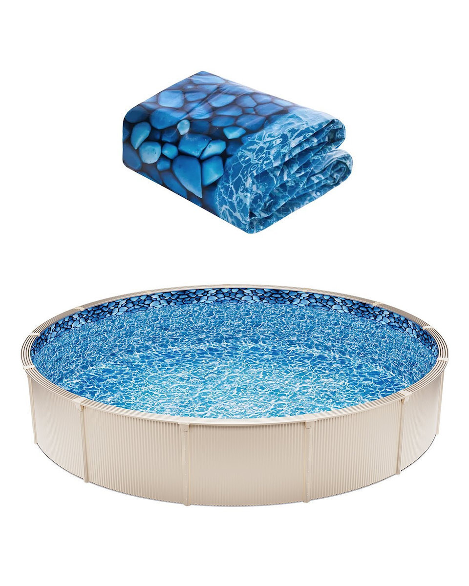 Vevor Round Pool Liner 33ft Unibead Style Pool Liner 52in Ύψος Τοίχου | Skroutz.gr