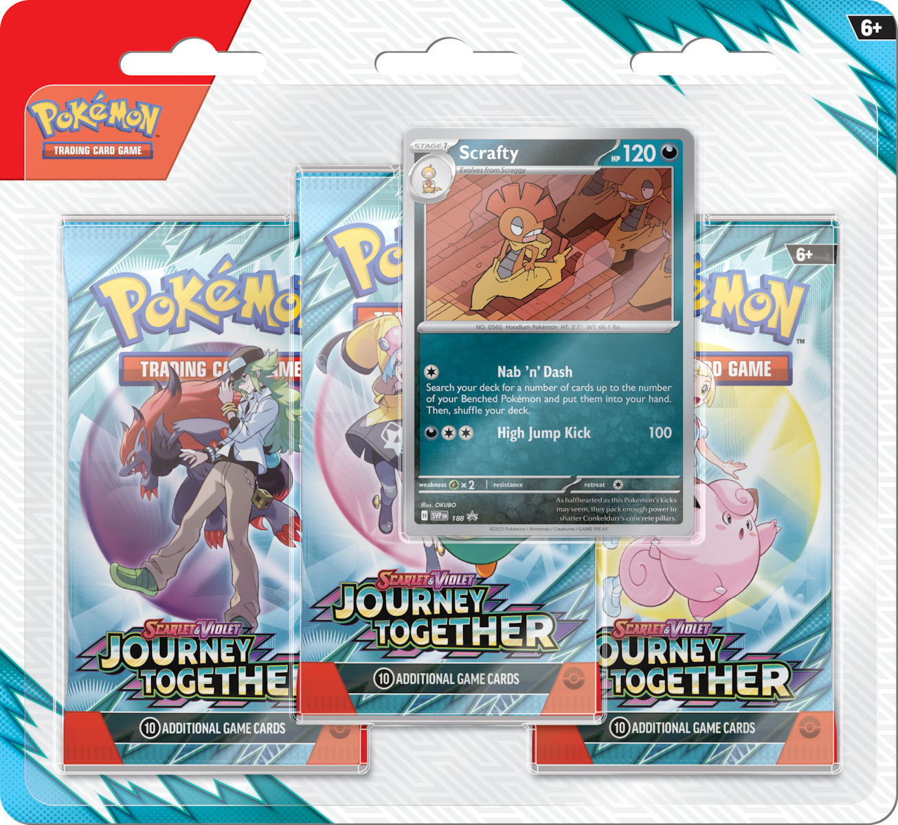 Pokemon Sv9 Journey Together 3p Blister Pokémon Μονές Κάρτες Scrafty POK10336 | Skroutz.gr