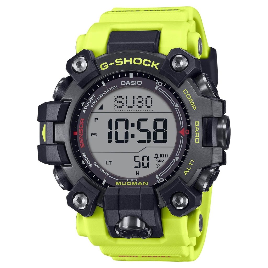 Casio G-shock Ψηφιακό Ανδρικό Ρολόι Solar με Κίτρινο Καουτσούκ Λουράκι ...