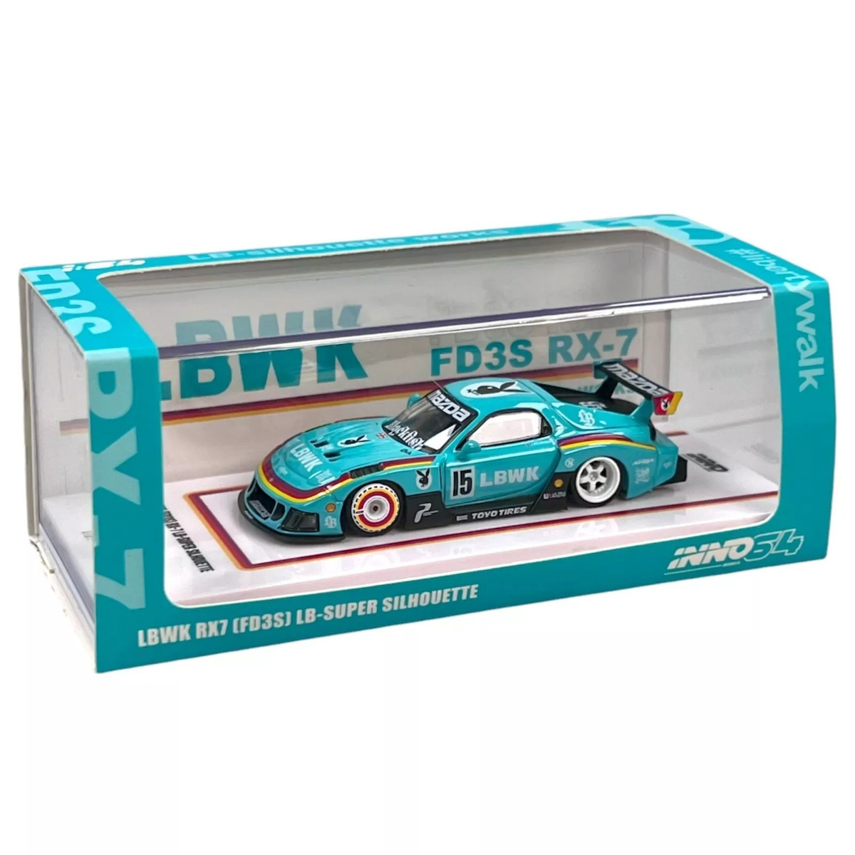 Inno64 Liberty Walk Mazda Rx-7 Fd3s Lbwk Super Silhouette Blue Orange ...
