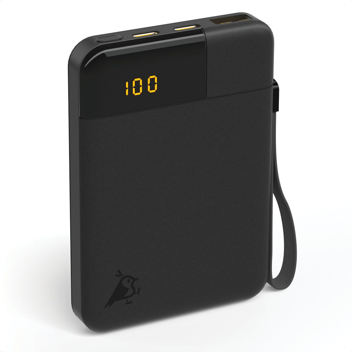 Aqiila Powerbird B5 5000mAh 12W με Θύρα USB-A και 2 Θύρες USB-C Μαύρο ...