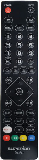 Superior Electronics Universal Τηλεχειριστήριο Slim Safe 2in1 για Τηλεοράσεις 8054242081220 ...