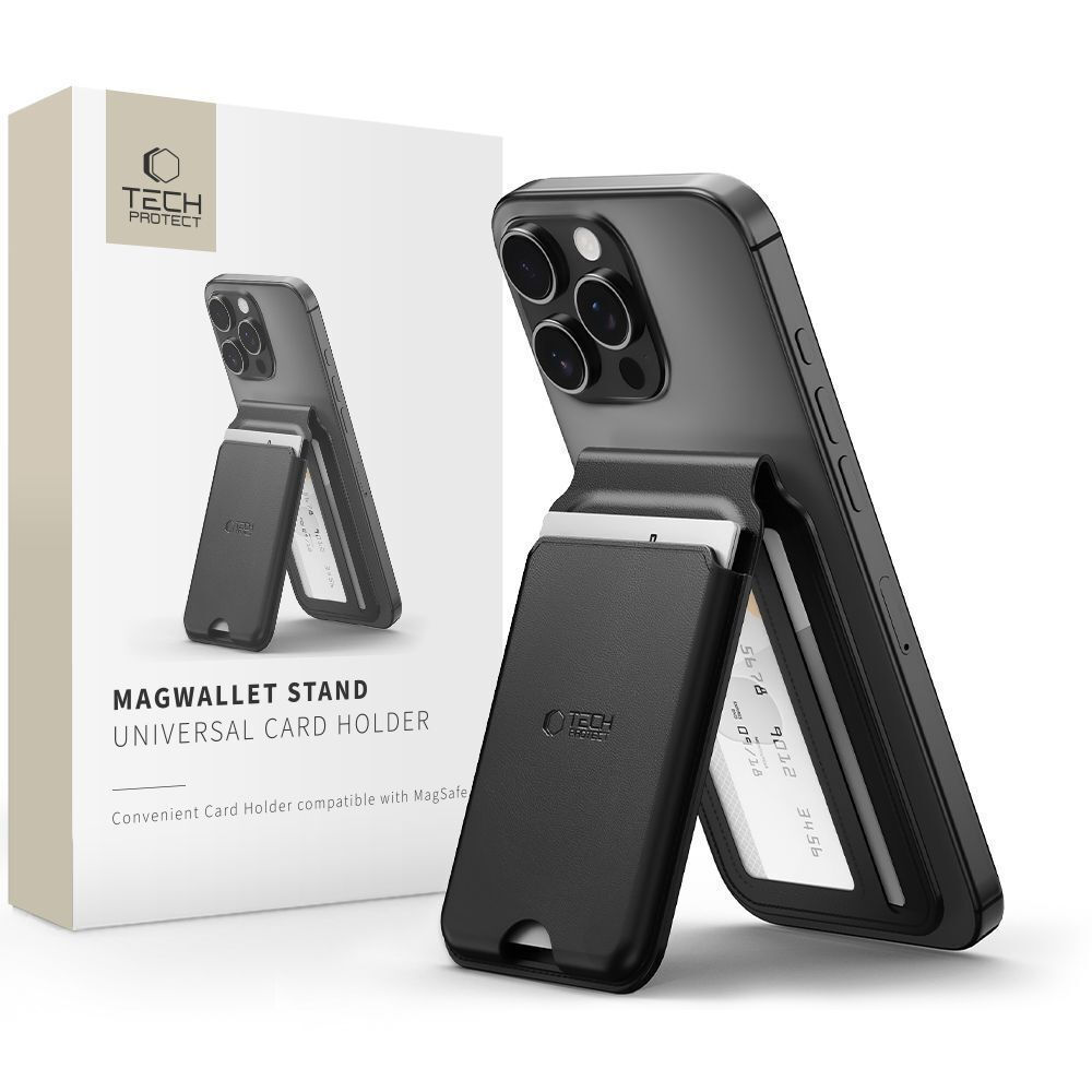 Tech-Protect MagSafe Θήκη Καρτών Magwallet σε Μαύρο χρώμα | Skroutz.gr