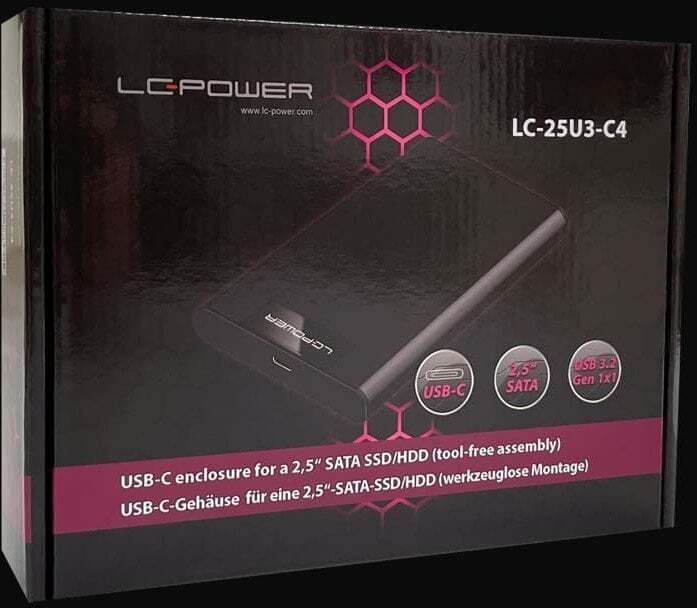 LC-Power Θήκη για Σκληρό Δίσκο 2.5" SATA III με σύνδεση SATA USB 3.2 Type-C LC-25U3-C4 | Skroutz.gr