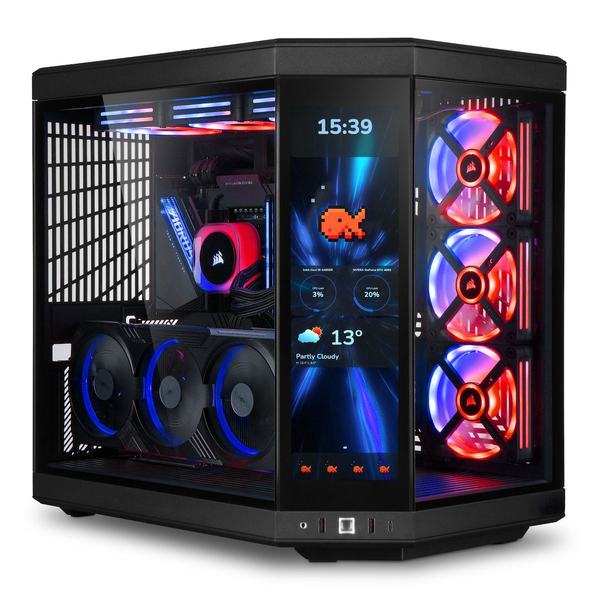 U-Case Reactor Gaming Desktop PC (Ryzen 7-7800X3D/32GB DDR5/2TB SSD ...