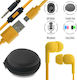 Stereo Hi-fi Handsfree Black+ Θήκη+ Usb To Micro | Skroutz.gr