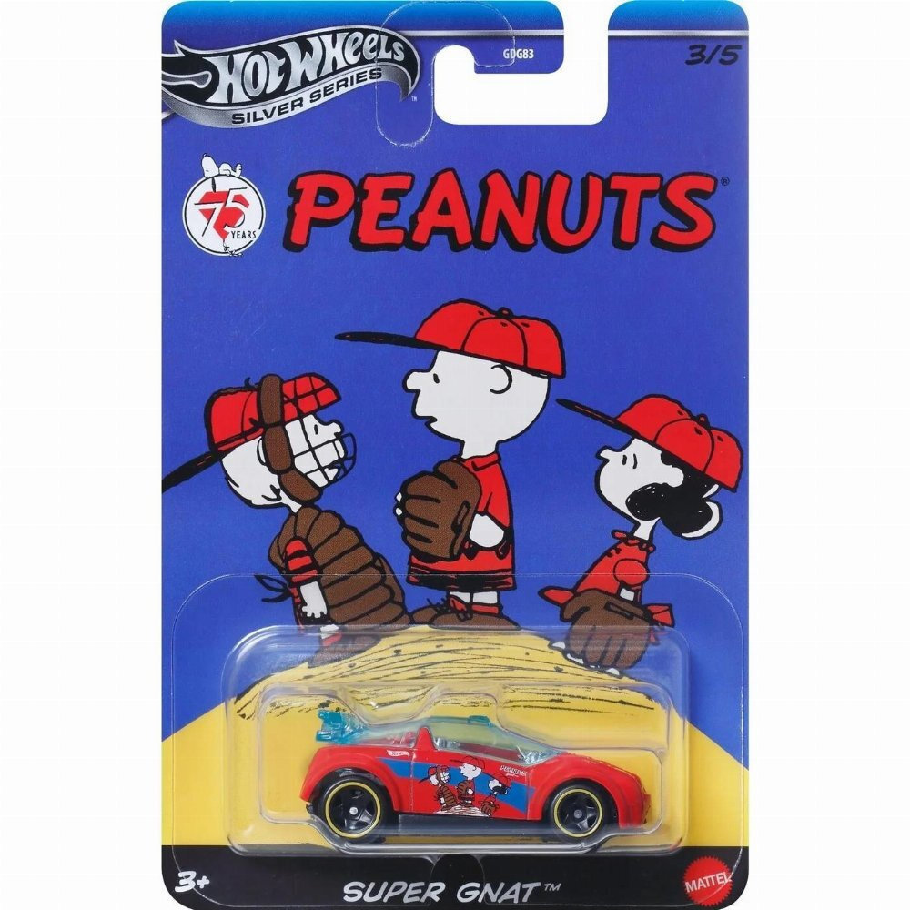 Hot Wheels Αυτοκινητάκι Silver Series Peanuts Super Gnat Vehicle για 3 ...