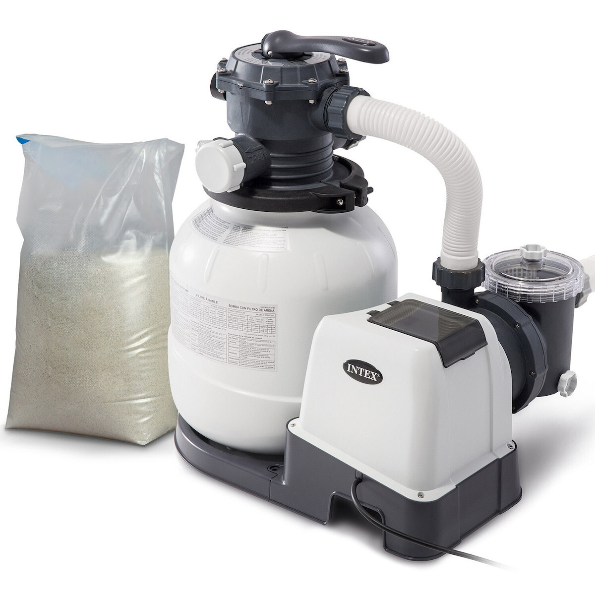 Intex Sand Filter Pump 7900 L H 26646 + 25 Kg Sand | Skroutz.gr
