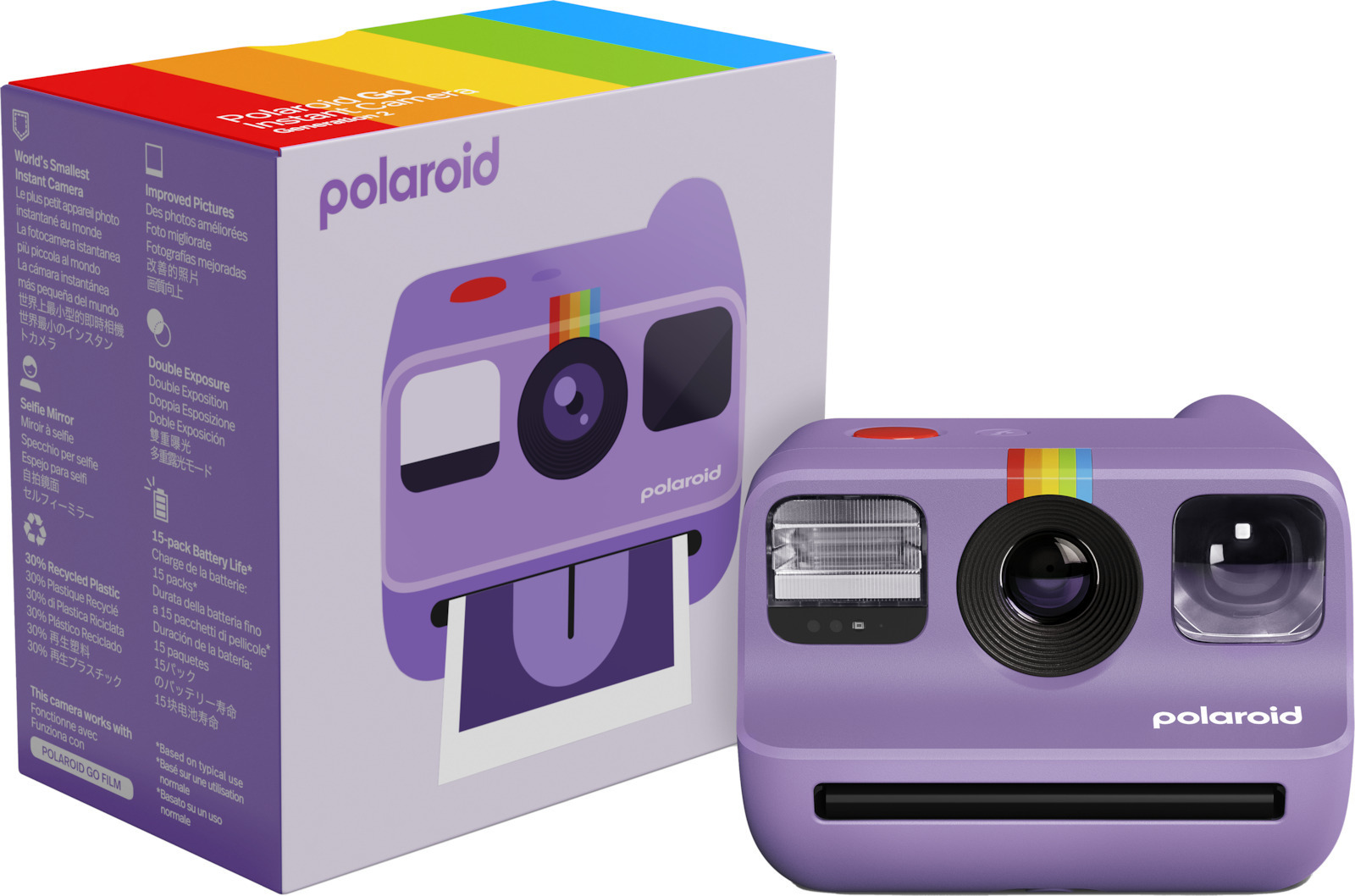 Polaroid Go Gen 2 Instant Φωτογραφική Μηχανή Purple | Skroutz.gr