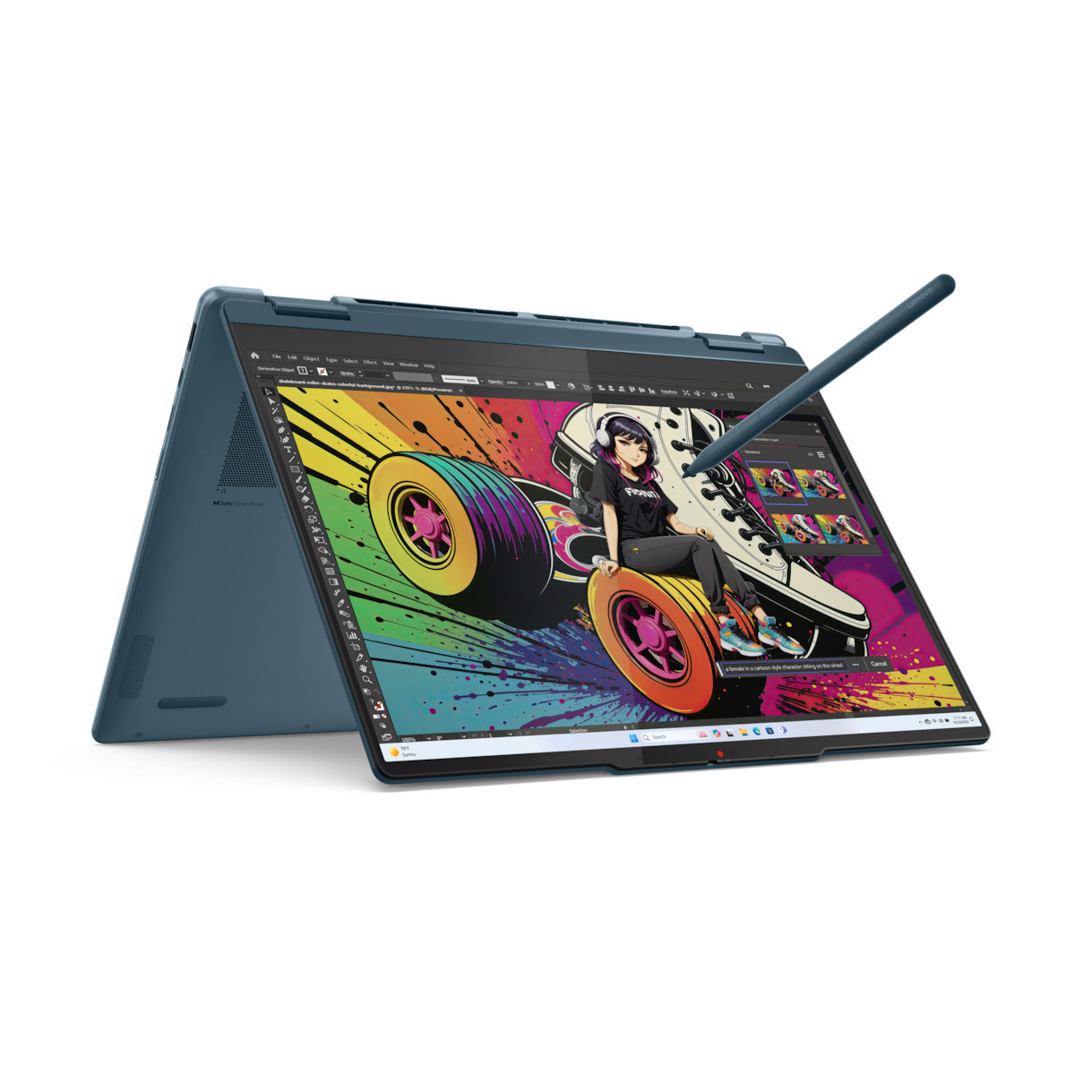 Lenovo Yoga 7 2-in-1 14AKP10 14" OLED Touchscreen 120Hz (Ryzen AI 300 Series-7 350/32GB/1TB SSD ...