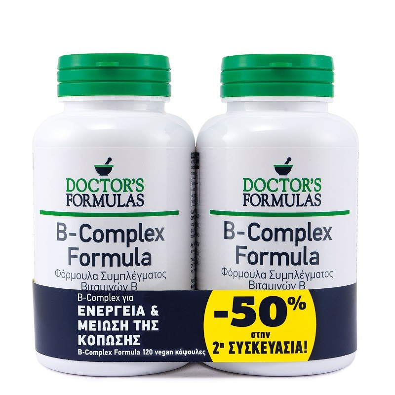 Doctor's Formulas B-Complex Βιταμίνη για Ενέργεια, Ενίσχυση του Ανοσοποιητικού & το Νευρικό ...