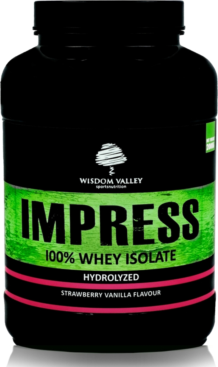 Wisdom Valley Impress 100% Whey Isolate 2kg Πρωτεΐνη Ορού Γάλακτος με ...