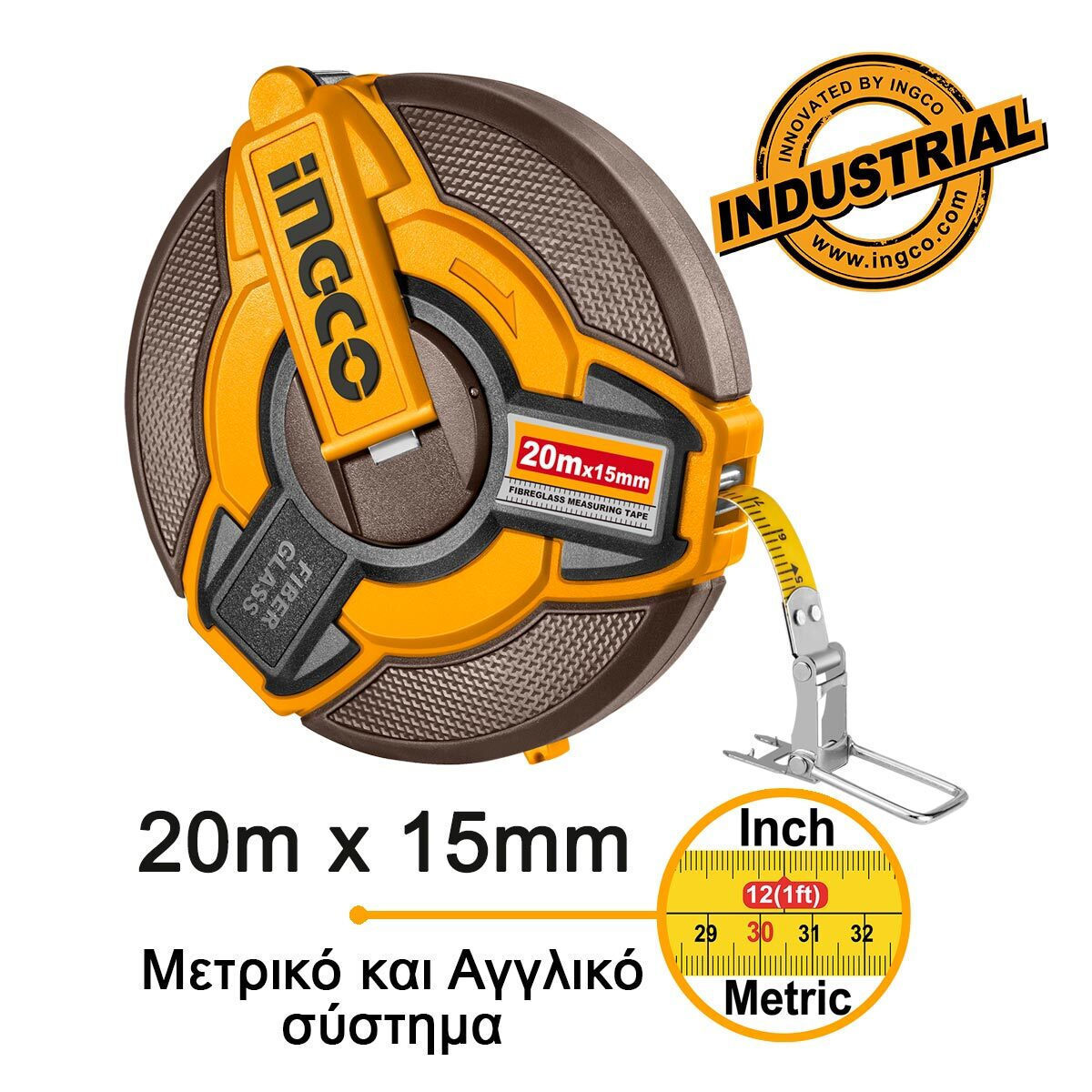 Ingco Μετροταινία 15mm x 20m HFMT1820 | Skroutz.gr