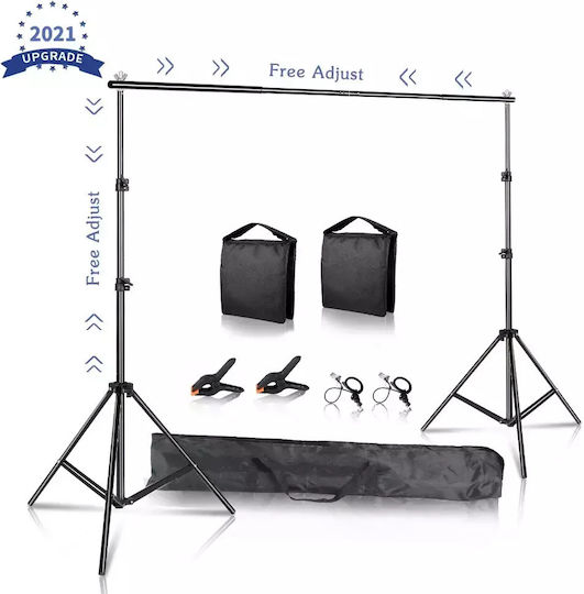 Background Stand Adjustable Crossbar Sturdy Support Telescopic Tripod ...