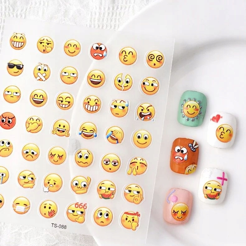 Self-adhesive 3d Raised Stickers Nails Emoticons Emoji | Skroutz.gr