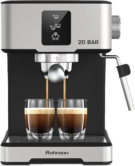 Rohnson Μηχανή Espresso 1400W Πίεσης 20bar Καφέ R-98024 | Skroutz.gr