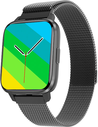 MaX FiT Aluminium Smartwatch με Παλμογράφο (Μαύρο) | Skroutz.gr