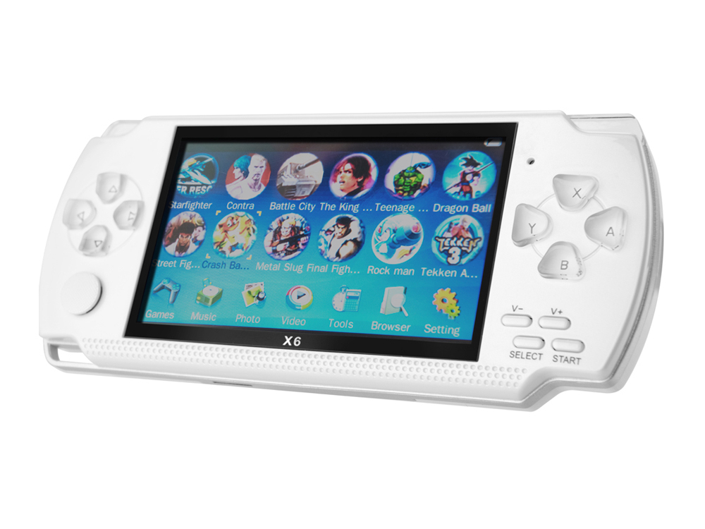 Techkidz 4.3-inch Portable Emulator Console Audio Video Player White ...