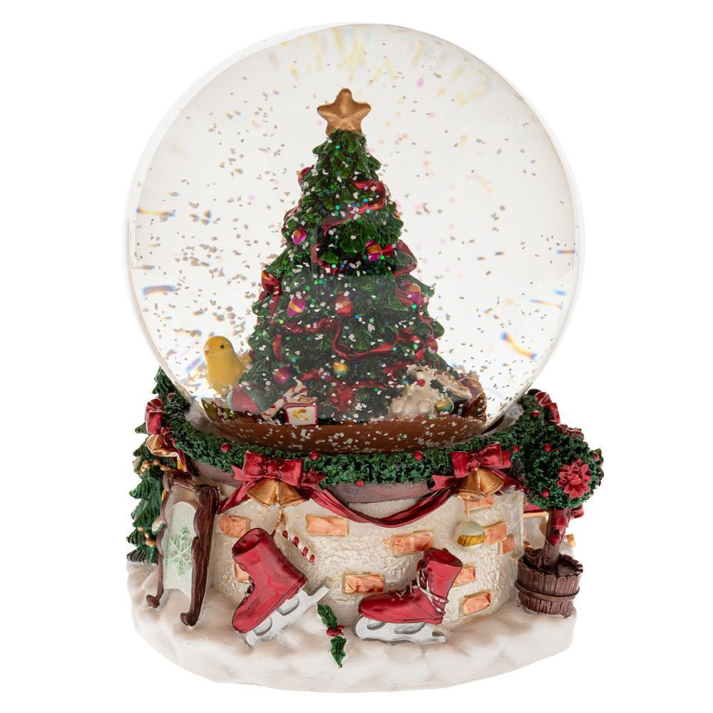 Χριστουγεννιάτικο Διακοσμητικό Φανάρι με Δεντράκια 13.5x13.5x16.5cm ...