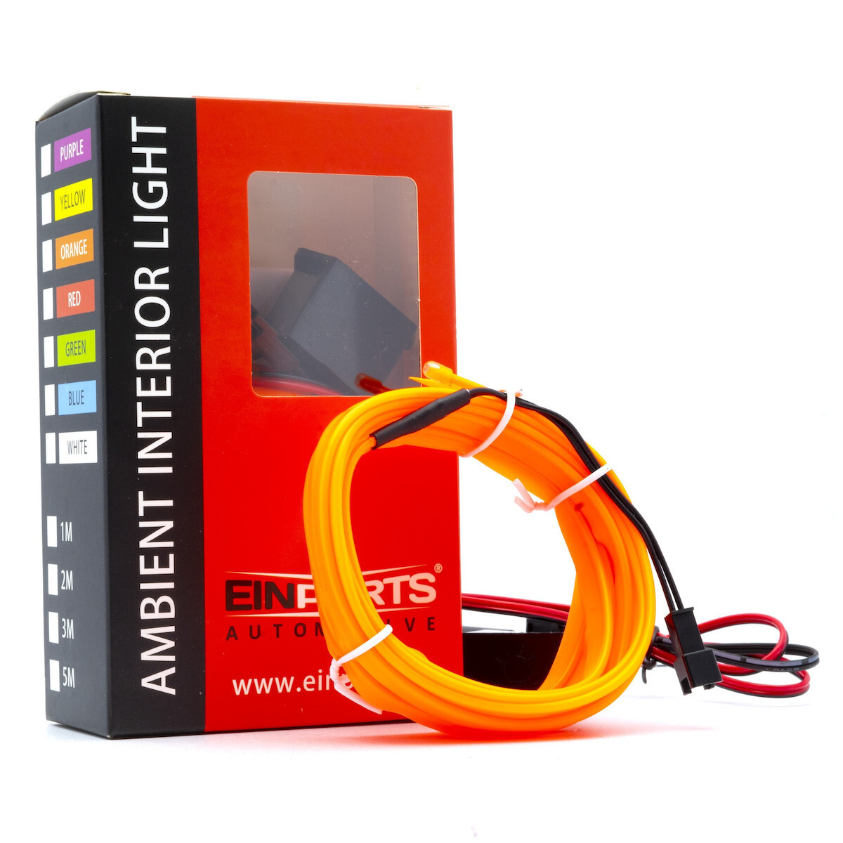 Led Fiber Optic Car Ambient Light 12v Orange 3 Meters | Skroutz.gr