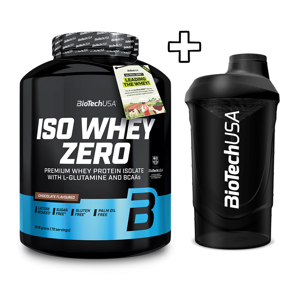 Biotech Usa Iso Whey Zero 1816g Chocolate & Biotech Usa Wave Shaker ...