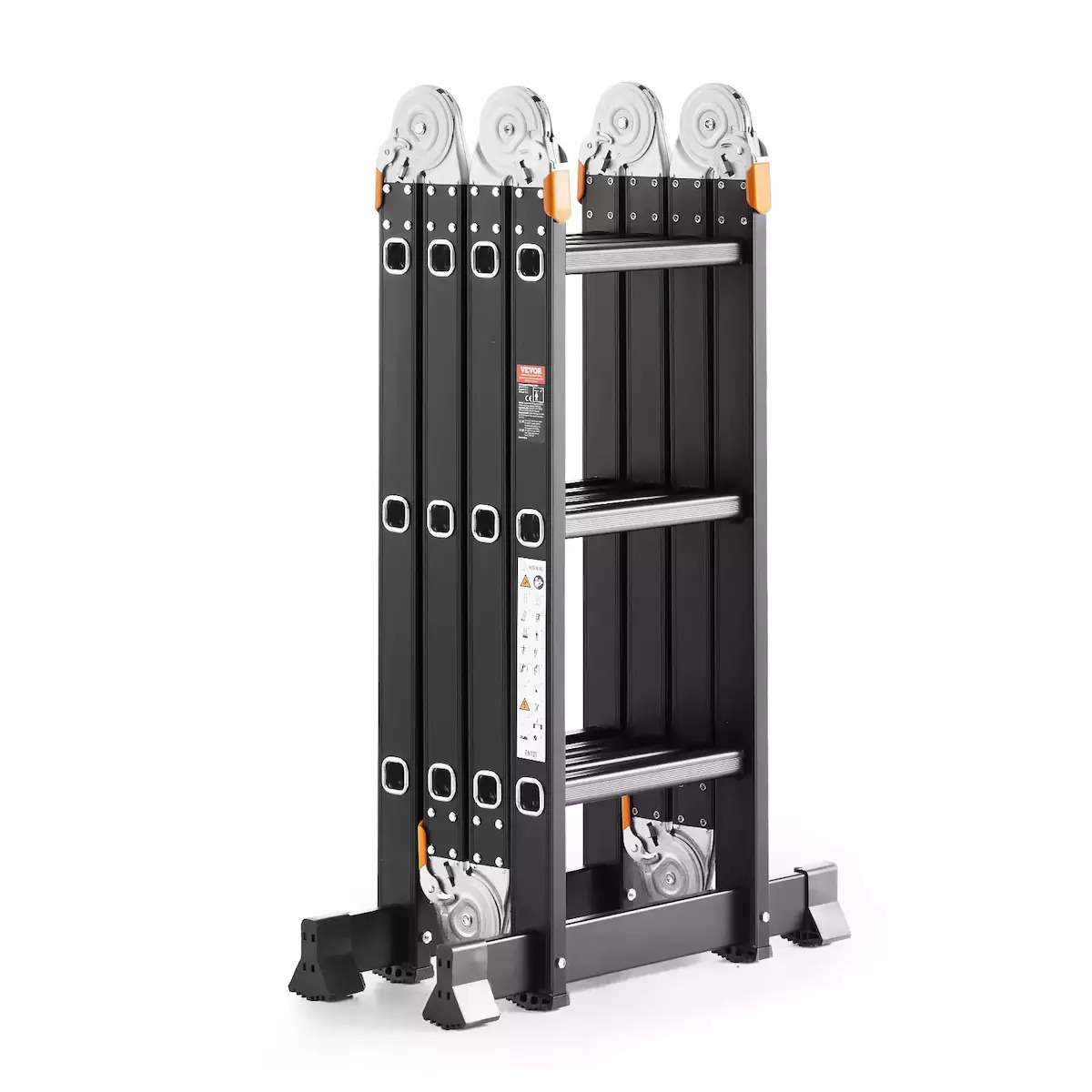 Multi-purpose Folding Ladder 330 Lbs Load Capacity Adjustable 3-step ...