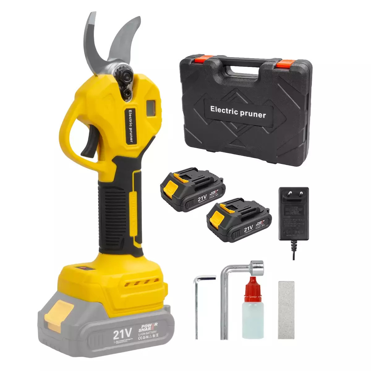 Pruning Shears Ψαλίδι Κλαδέματος Brushless 21V με 2 Μπαταρίες & Μέγιστη ...
