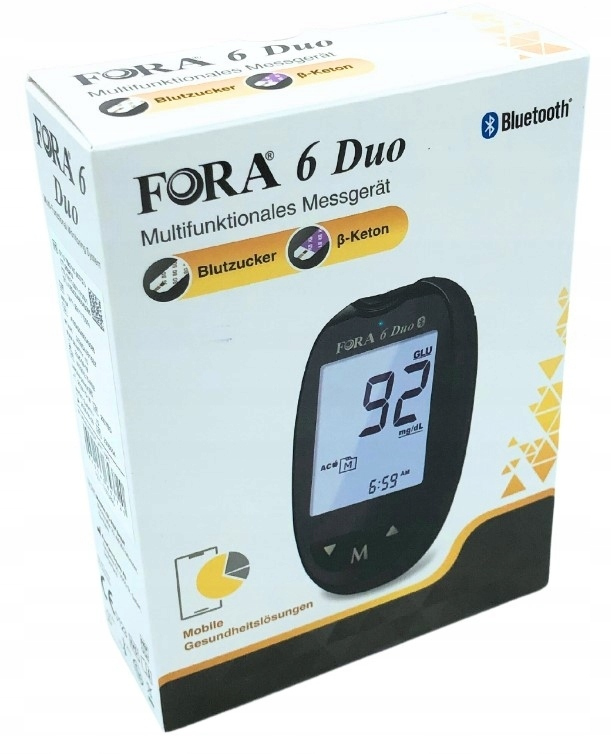 Fora 6 Duo Multi-parameter Ketone Meter Blood Pressure Monitoring ...