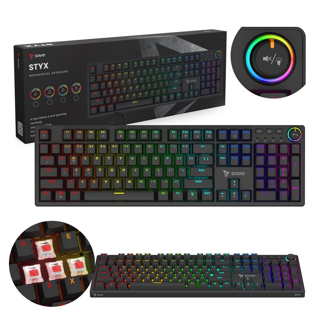 Savio STYX Gaming KeyPad με Outemu Red διακόπτες και RGB φωτισμό ...