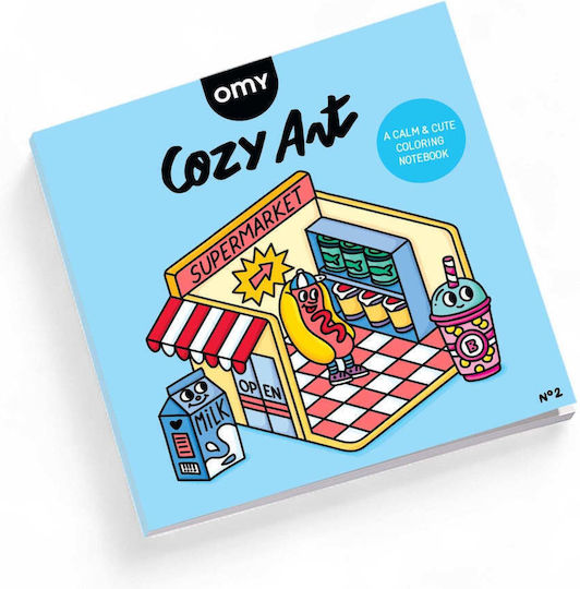 supermarket coloring book