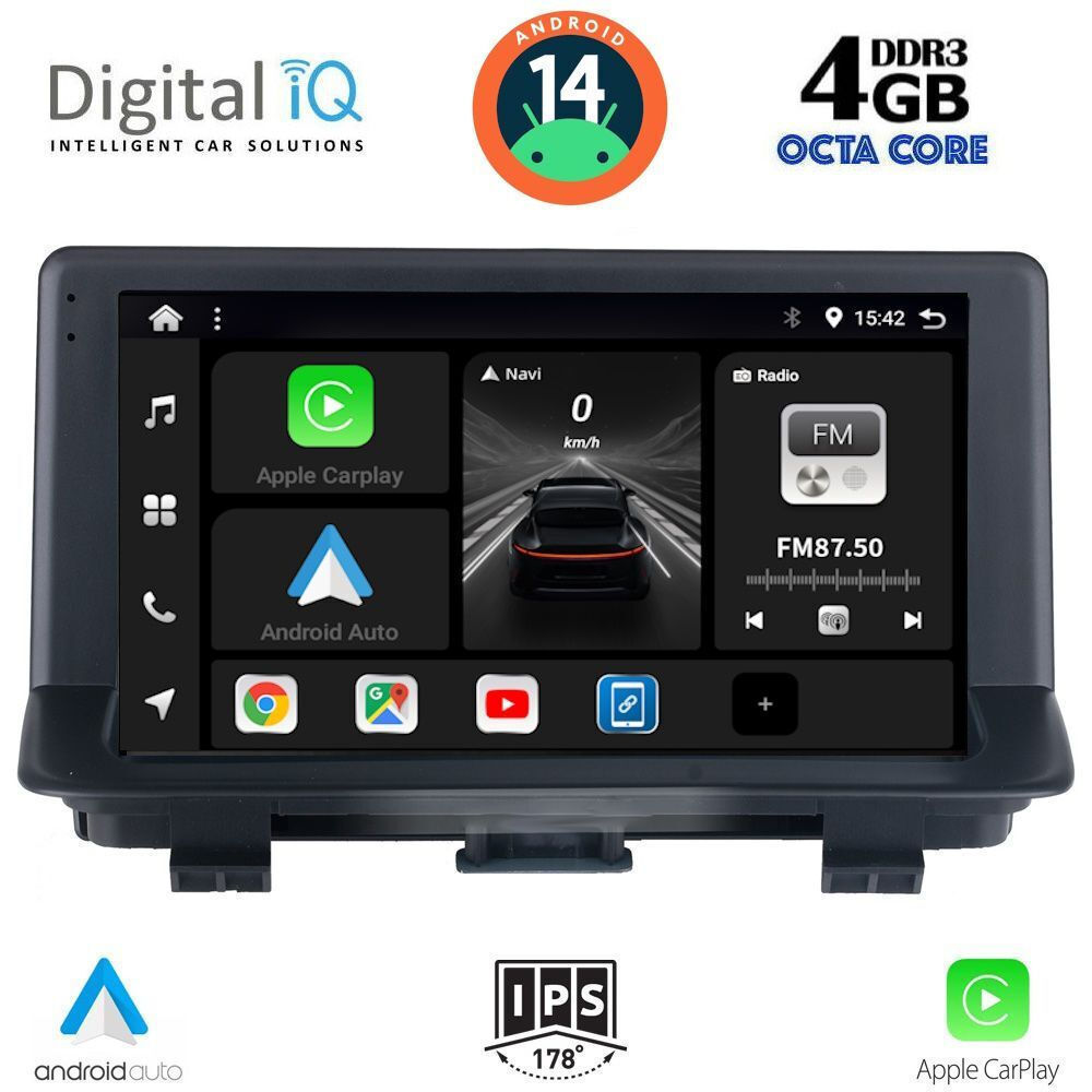 Digital IQ Auto-Audiosystem für Audi Q3 2012-2018 (Bluetooth/USB/AUX ...