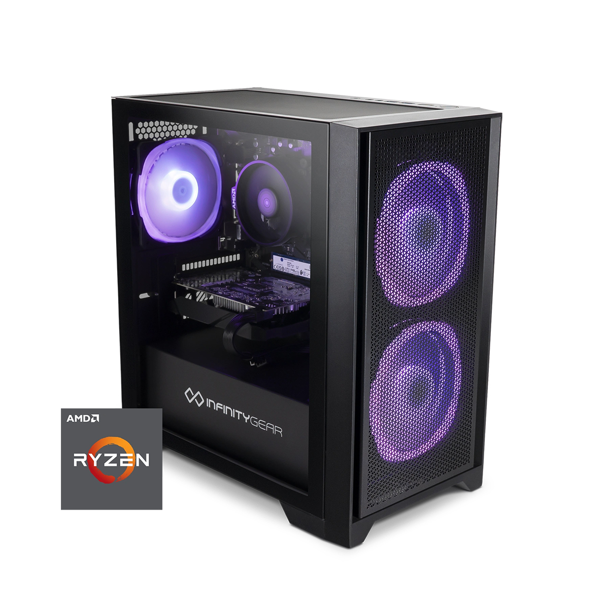 Infinity Gear Fusion R5 Plus Rev.6 Gaming Desktop PC (Ryzen 5-5500/16GB ...