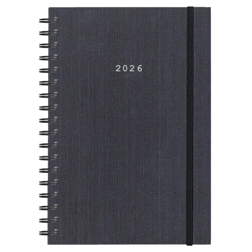 Next Ημερολόγιο 2026 Fabric Plus Ημερήσιο Σπιράλ Γκρι 12x17εκ ...