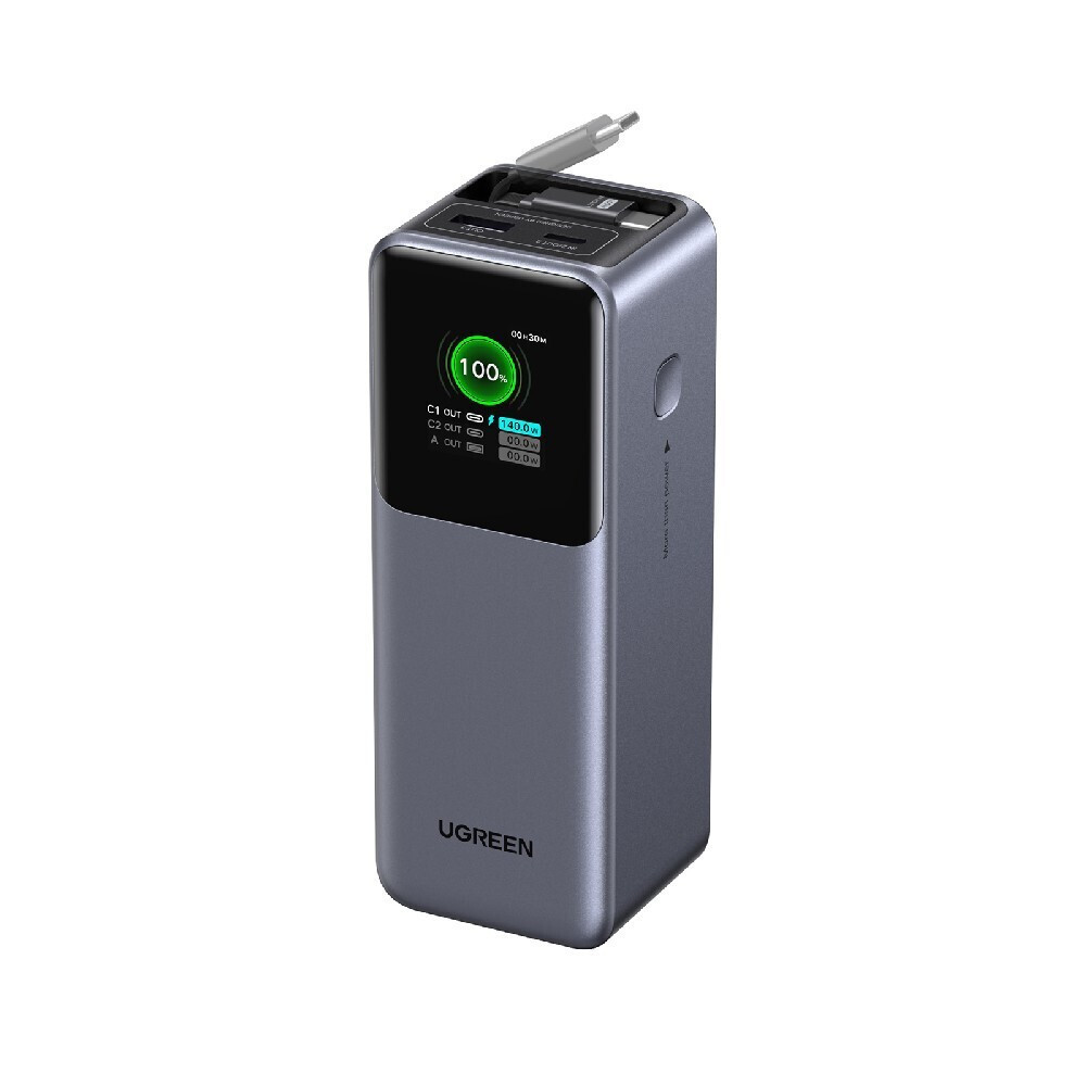 Ugreen PB726 Power Bank 20000mAh 165W με Θύρα USB-A και Θύρα USB-C Power Delivery Γκρι | Skroutz.gr