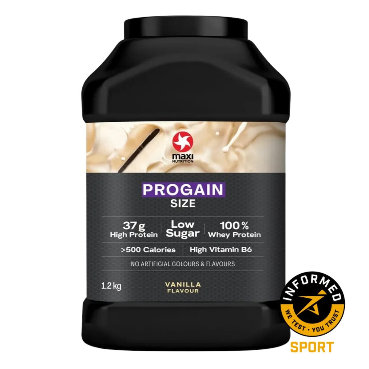MaxiNutrition Progain Size Πρωτεΐνη Ορού Γάλακτος Χωρίς Γλουτένη με Γεύση Βανίλια 1.2kg ...
