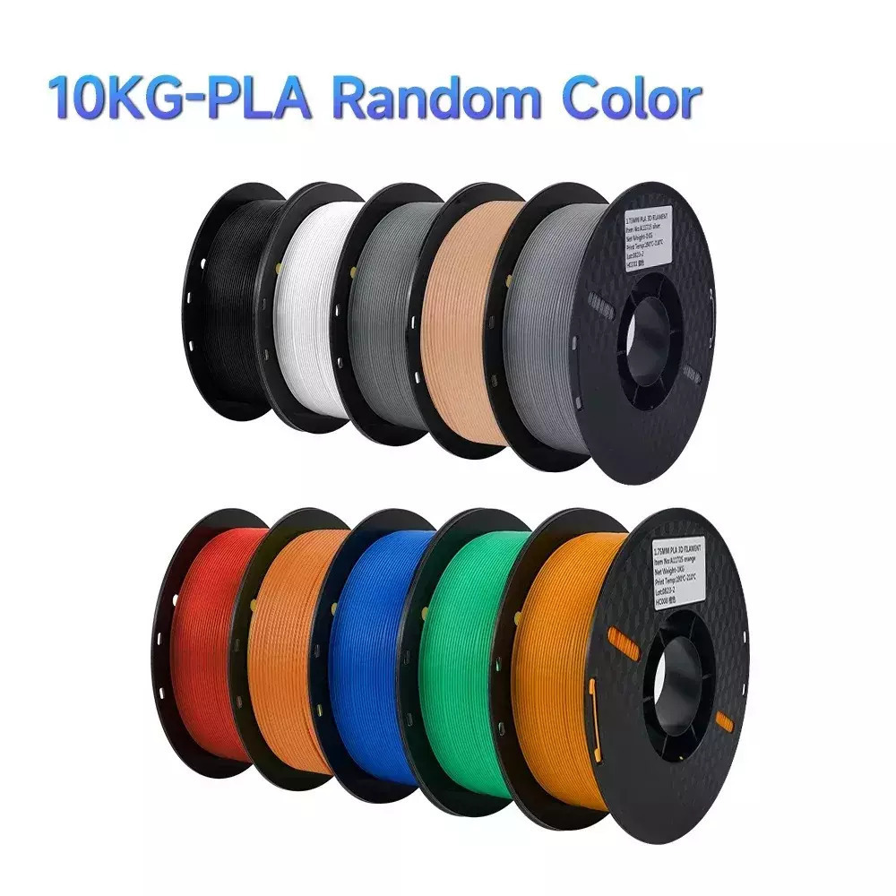 Pla Filament 3d Printer 1.75mm Diameter 1kg Roll 10kg Pla Mix Colors ...