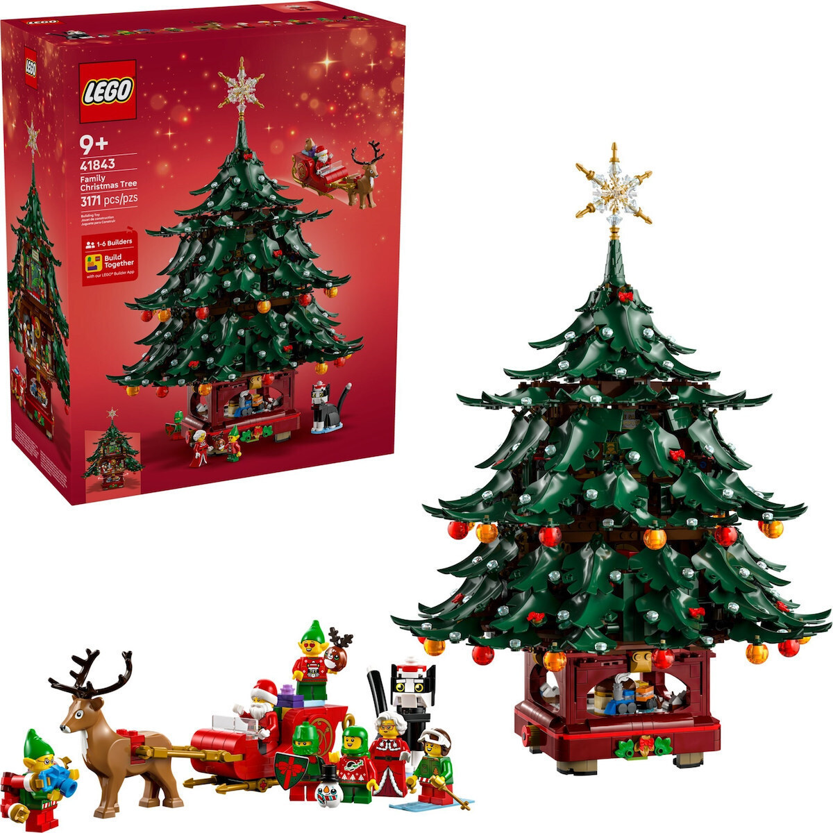 LEGO Icons Family Christmas Tree για 9+ ετών Ετών 3171τμχ 41843 ...