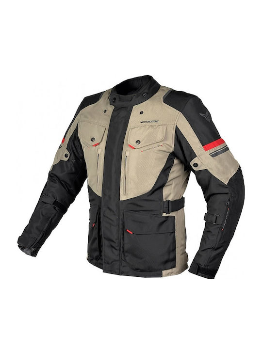 Nordcode Dust Ανδρικό Μπουφάν Μηχανής 4 Εποχών Αδιάβροχο Black/Sand NOR000JAC430 | Skroutz.gr