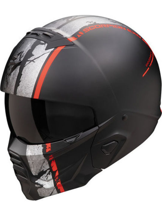 Scorpion Exo-combat Ii Lord Matt Black/Red Motorradhelm Modular ECE 22. ...