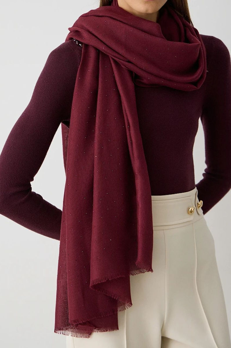 BSB Γυναικείο Φουλάρι Μπορντό 054-327010-323 | Skroutz.gr