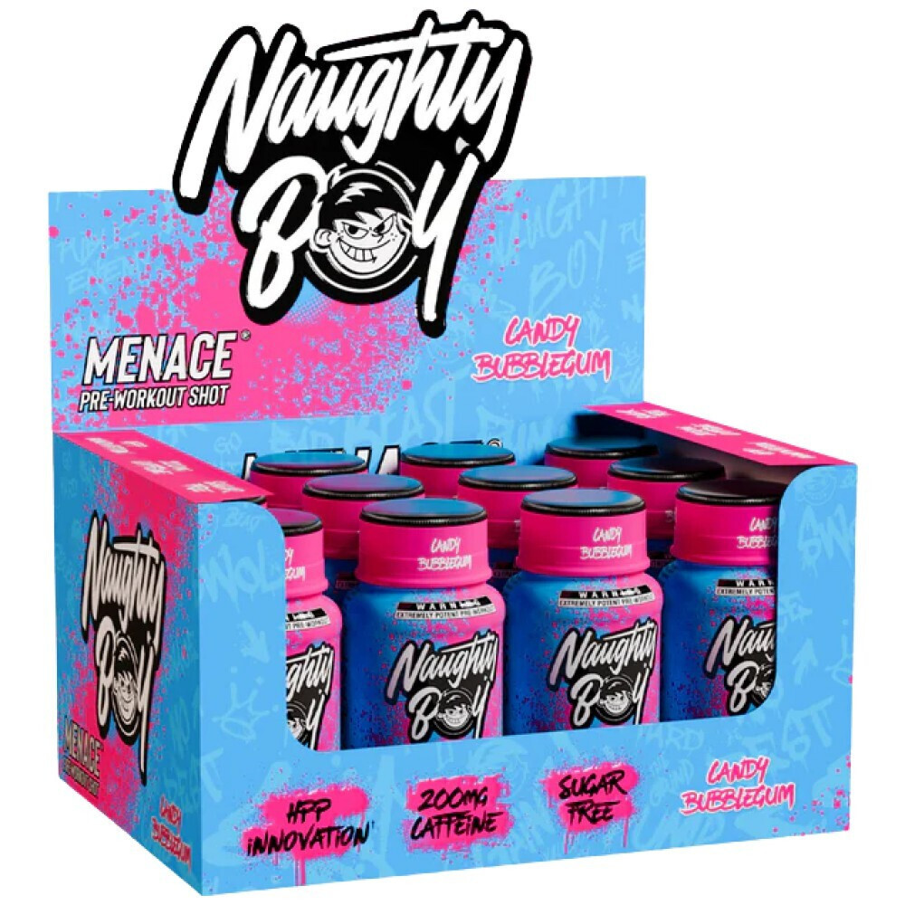 Naughty Boy Menace Συμπλήρωμα Pre Workout 12 x 60ml Κεράσι | Skroutz.gr