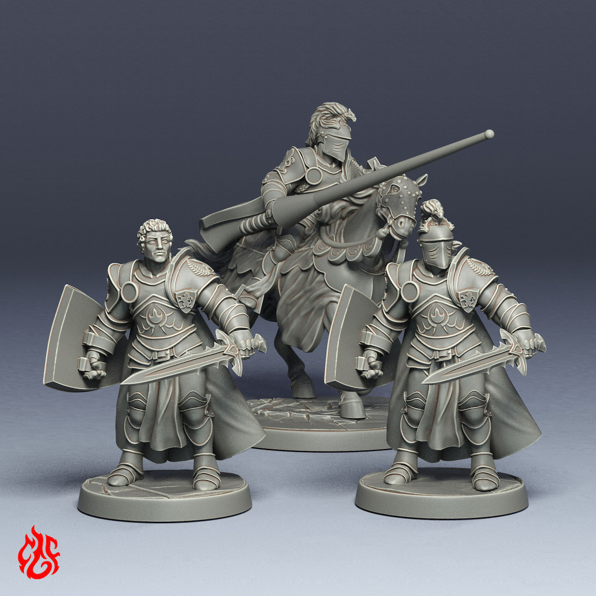 Sir Keane Knight Μινιατούρες Ρητινης Rpg Dungeons & Dragons Pathfinder ...