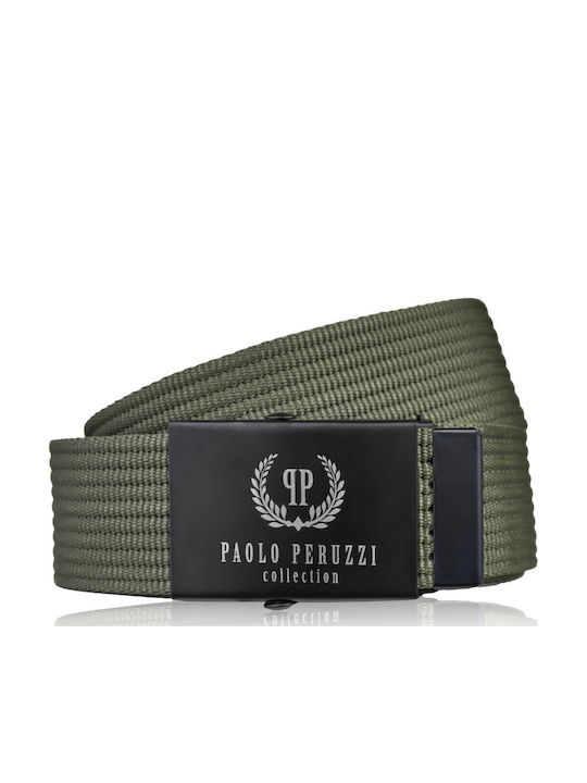 Paolo Peruzzi Ανδρική Ζώνη Ιμάντας Πράσινη PW-29 | Skroutz.gr