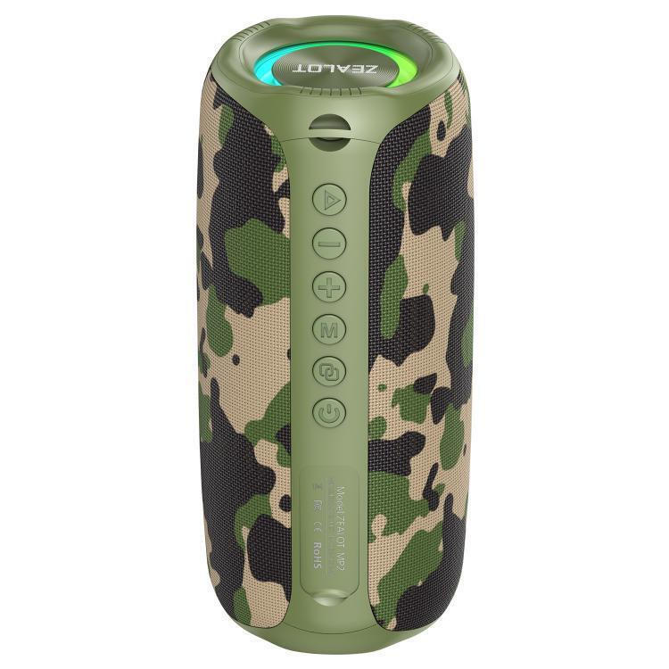 Zealot MP2 Boxă Bluetooth 20W cu Durată de Baterie până la 5 ore Camo ...