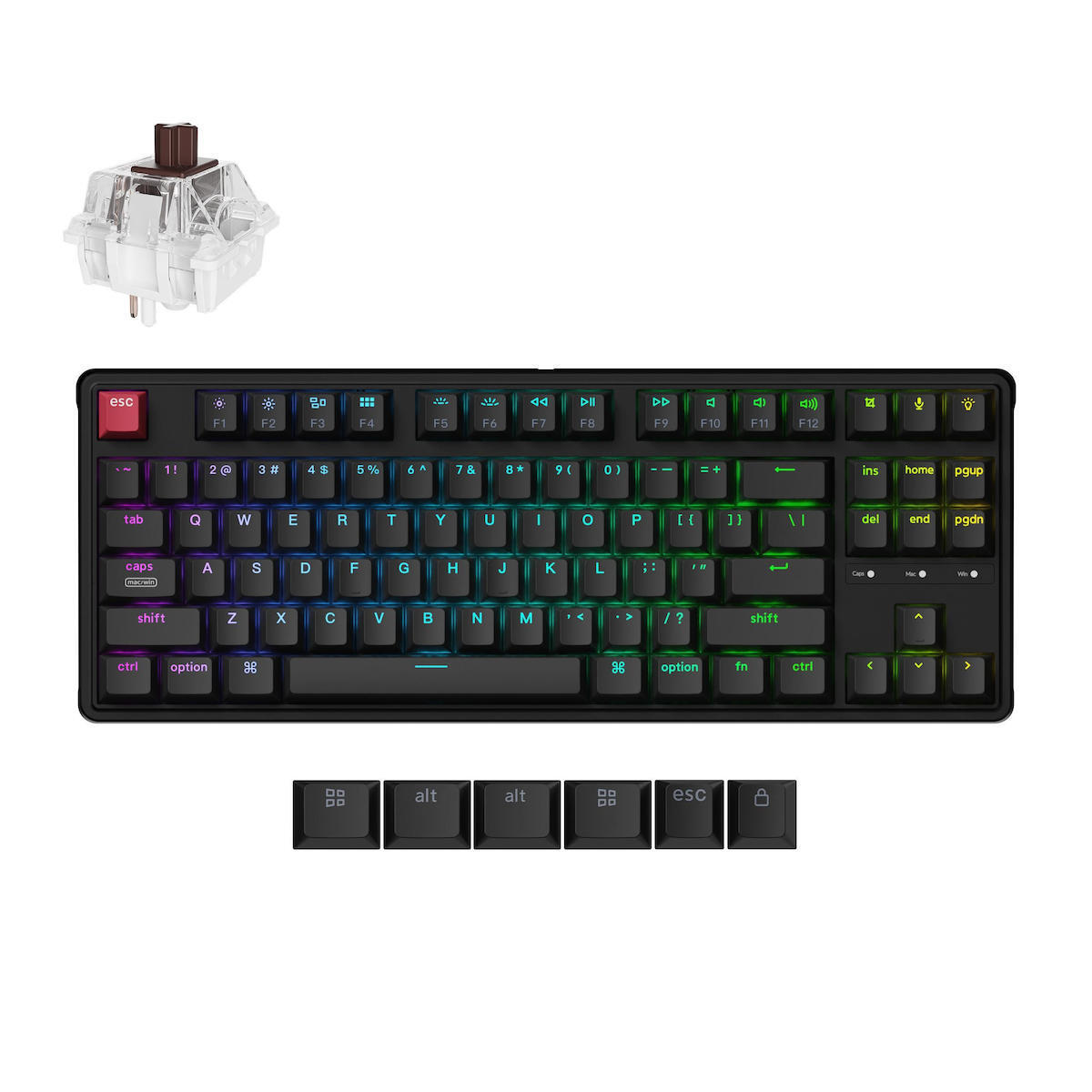 Keychron C3 Pro 8K Gaming Μηχανικό Πληκτρολόγιο με Keychron Super Brown ...