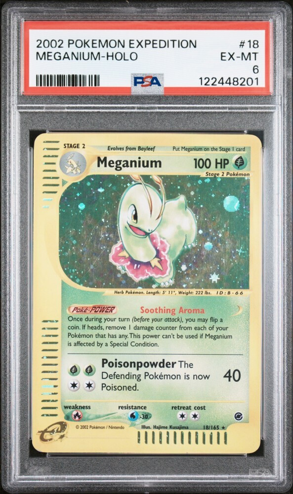 Meganium Holo Expedition English 2002 #018/165 Ex-mt 6 Pokemon Graded Card | Skroutz.gr