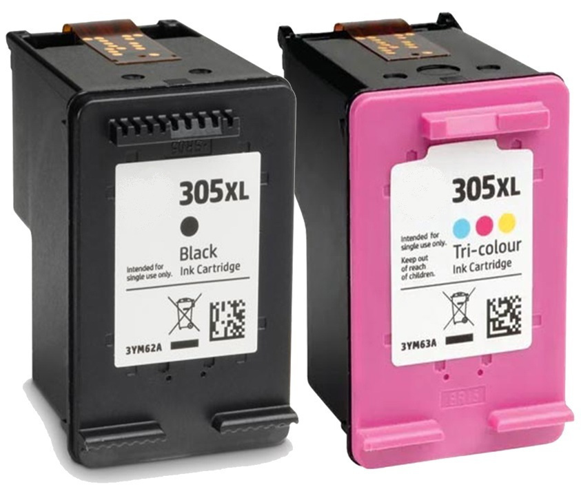 HP Πακέτο Συμβατών Μελανιών Εκτυπωτή InkJet 305XL 1τμχ 305XL_BK/CL ...