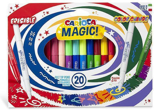 Carioca Μαρκαδόροι Ζωγραφικής 6mm Μαγικοί Σετ 20 χρώματα NX-12636 ...